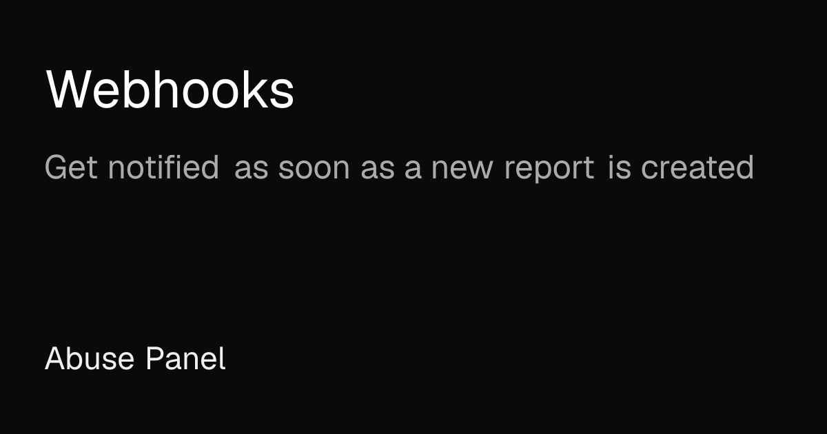 Webhooks